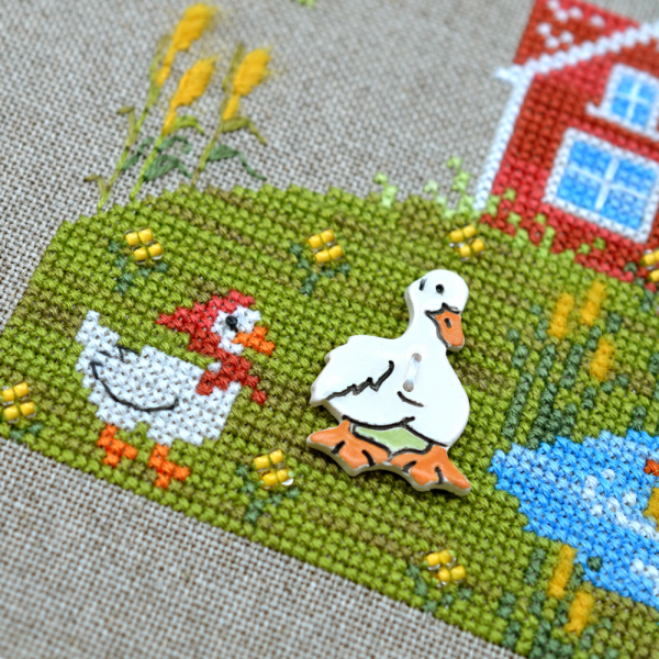 Tela Artis Counted Cross Stitch – On the pond – Enid's Collection