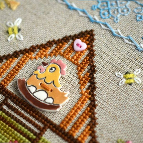 Tela Artis Counted Cross Stitch – Henhouse – Enid's Collection